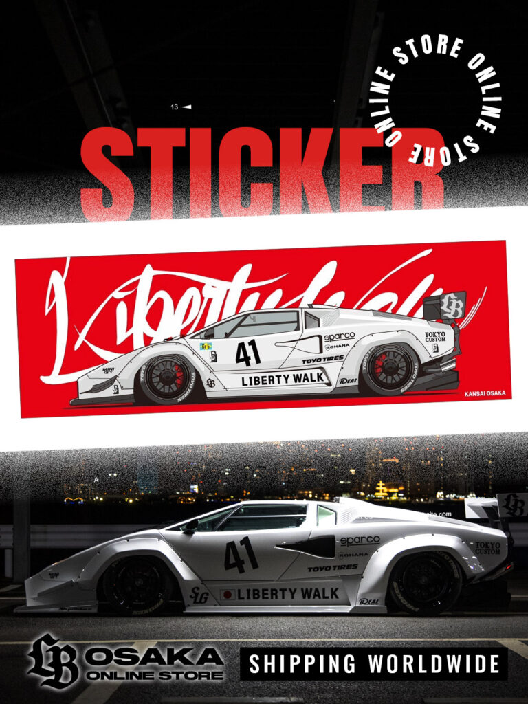 Liberty Walk KANSAI OSAKA Box Sticker Countach - LB-ONLINE OSAKA STORE ...